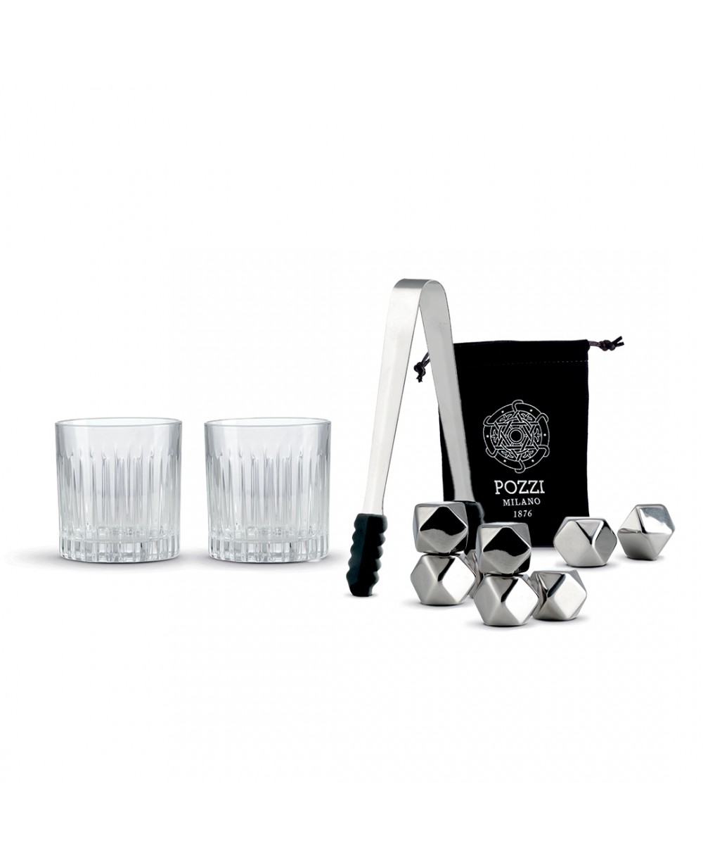 Pozzi Milano - Cocktail Set - 5 pieces cocktail set with cubes and ...